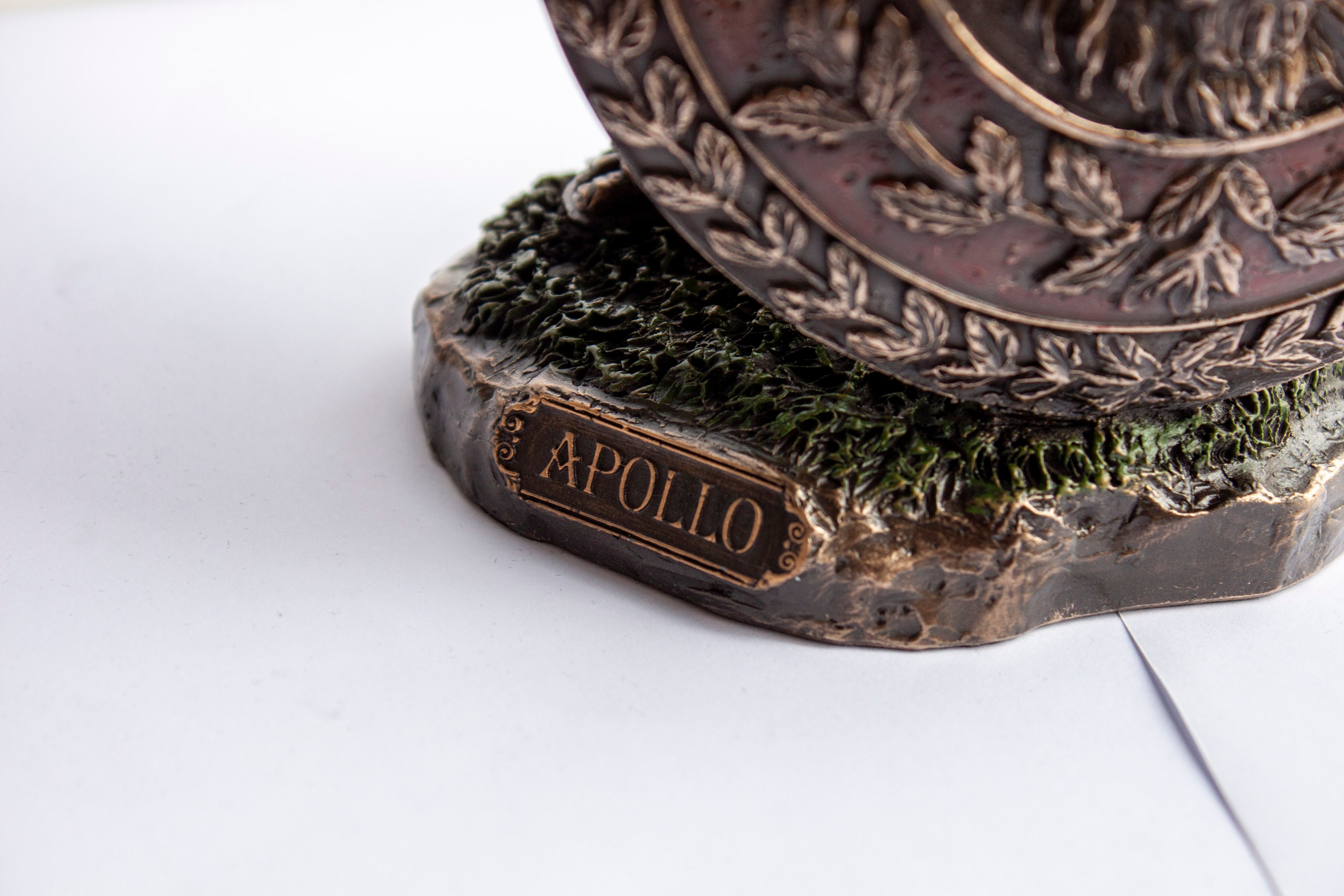 Apollo Roman Greek God With Shield and Bow Bronzed Statue - Etsy