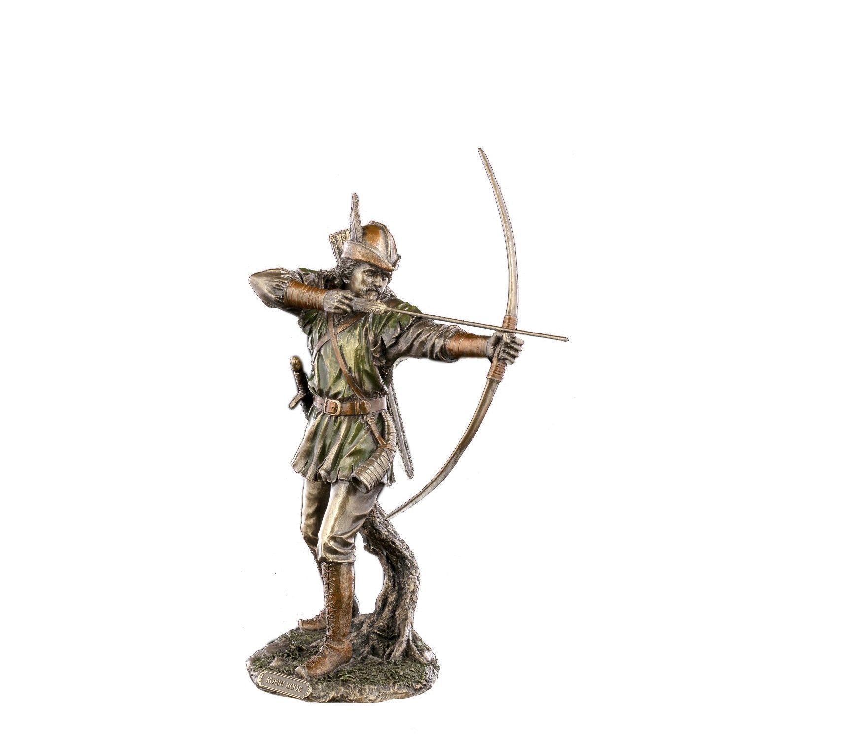 Robin Hood Bronzed Handpainting Figurine Statue.robin Hoold - Etsy