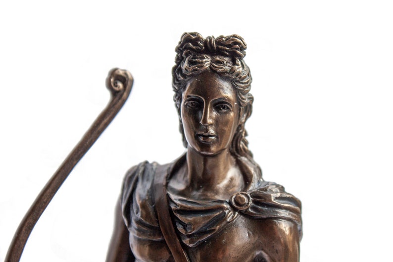 Apollo Roman Greek God With Shield and Bow Bronzed Statue - Etsy