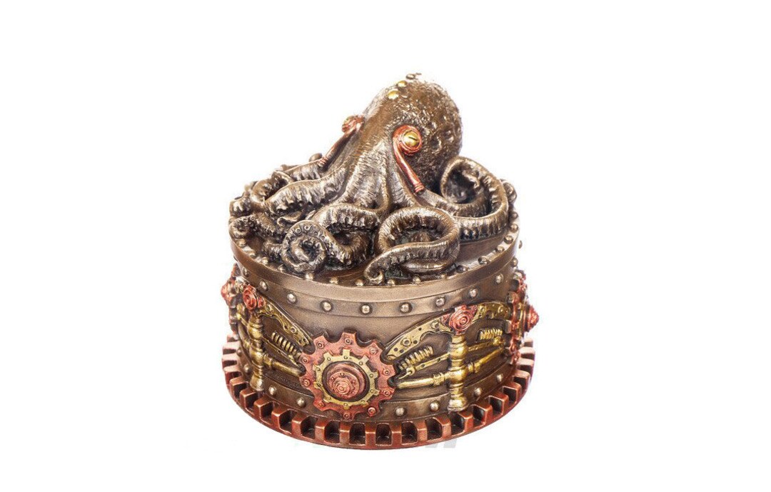 Steampunk Octopus Trinkex Box.octopus Jewelry Box.boxtopus. - Etsy