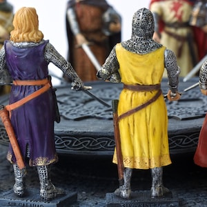 King Arthur With 12 Knights of the Round Table Statue - Etsy