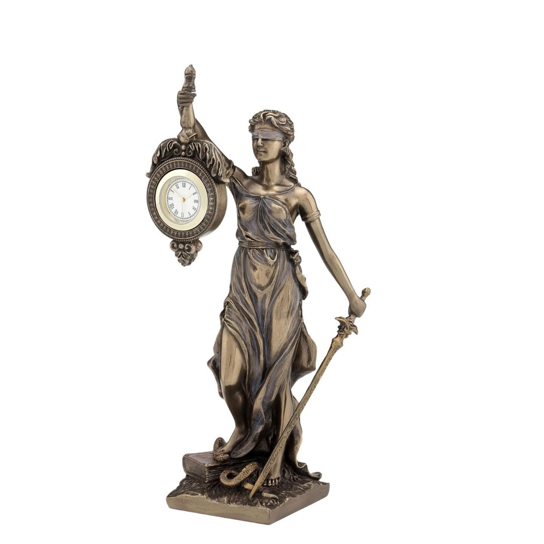 La Justice Clock. Themis Statue With Clock - Etsy