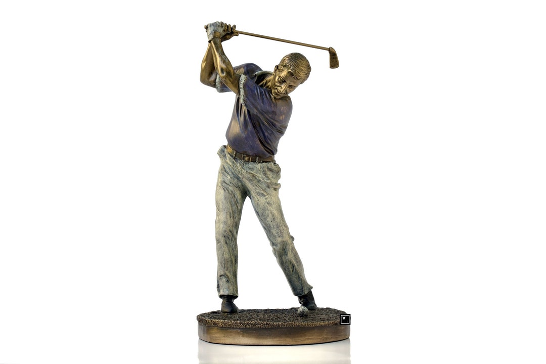 8.46 Inches Golf Player Statue. Golfer Sculpture - Etsy