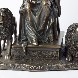 Cybele Bronzed Statue Figurine.greek Goddess.kybele Bronze Statue ...