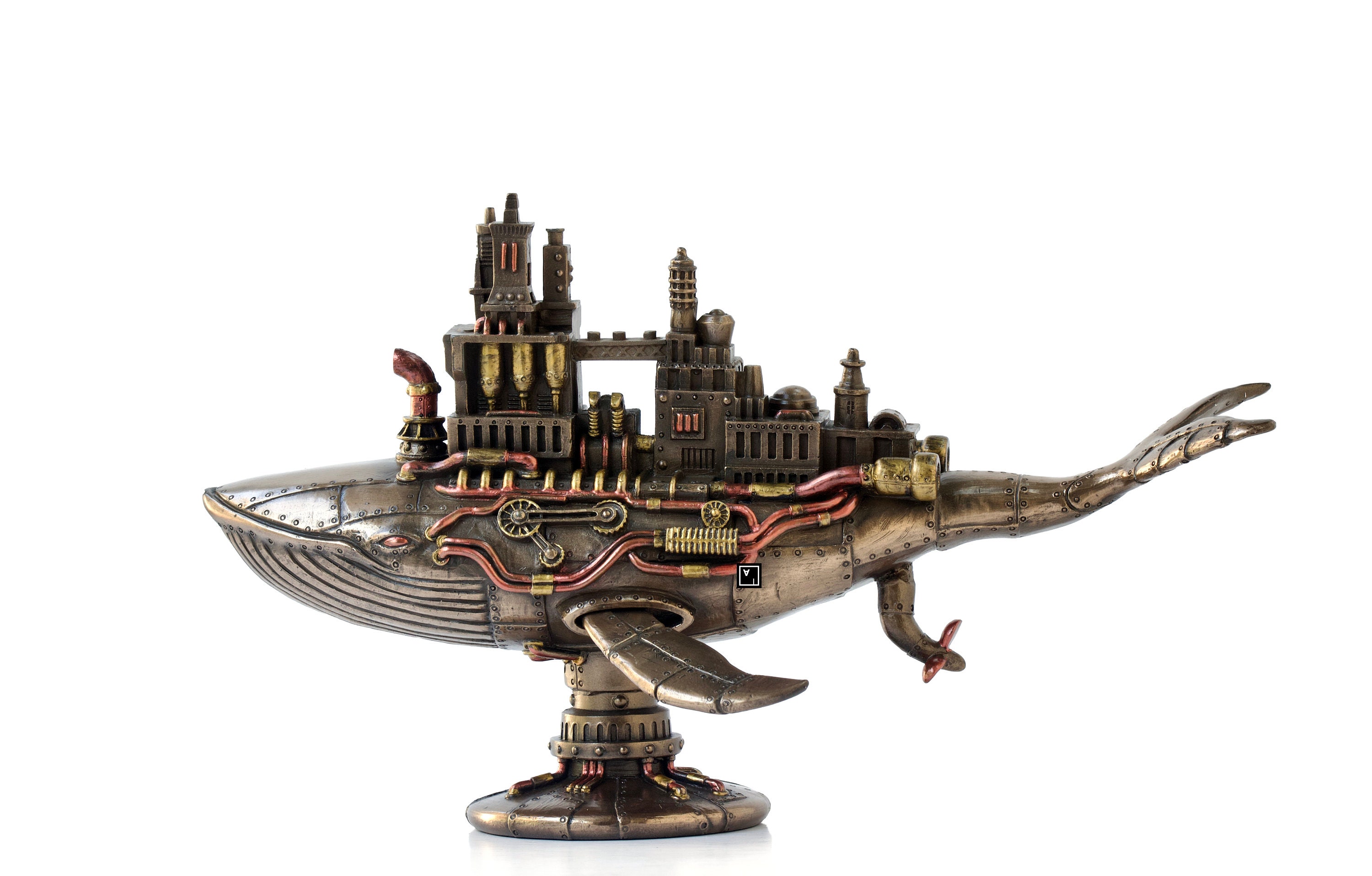 Steampunk Galactic Ship Whale Statue - Etsy