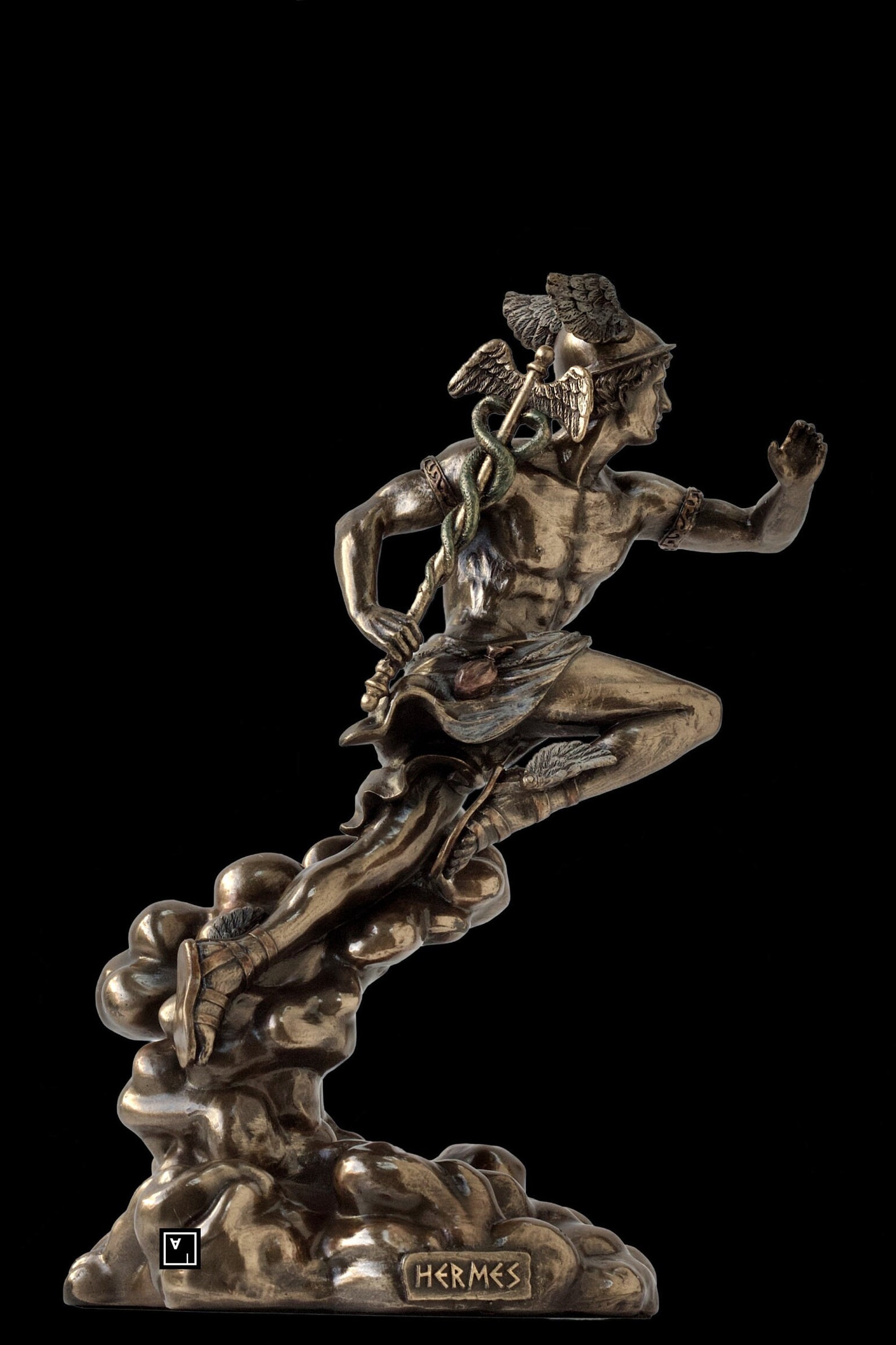 Veronese Design Hermes Statue, Cold Cast Resin, Bronzed Figurine - Etsy