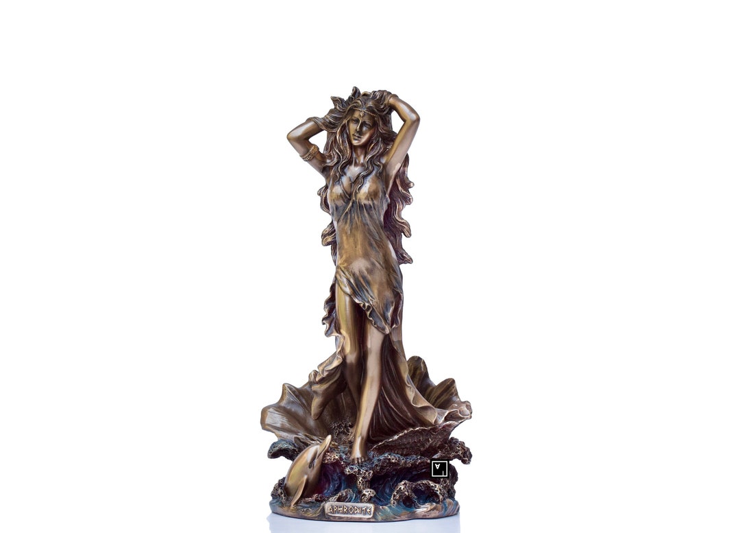 Aphrodite Figurine Statue.bronze Aphrodite Sculpture. Olympian - Etsy