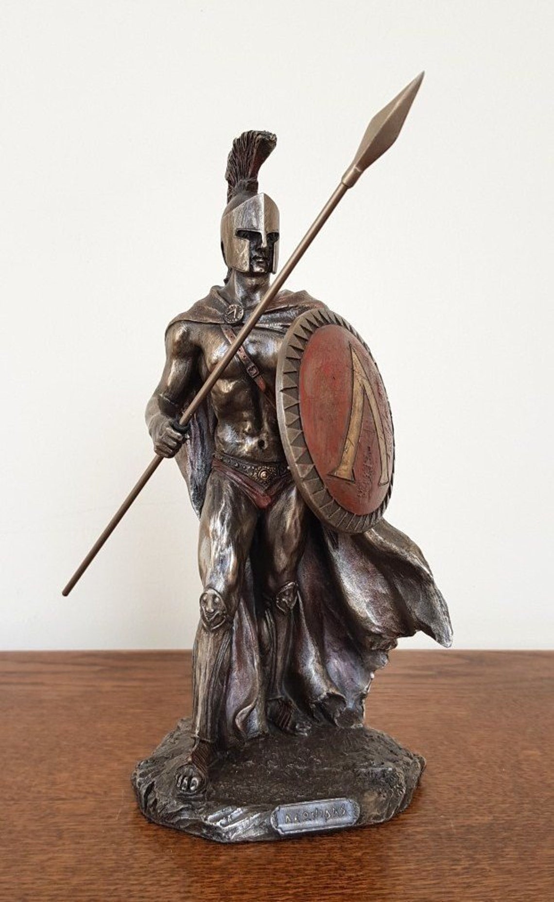 Greek Spartan King LEONIDAS Statue Sculpture Figure Bronze | Etsy