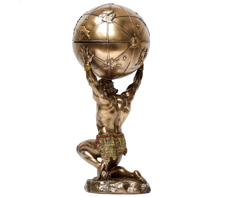 12.59 Inches Atlas Statue - Etsy