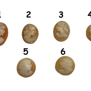 Antique & Vintage Carved Shell Cameo Jewelry Making Supply Stones ...
