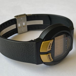Rare Vintage Seiko Receptor Message Watch Black & Gold Tone ALL ...