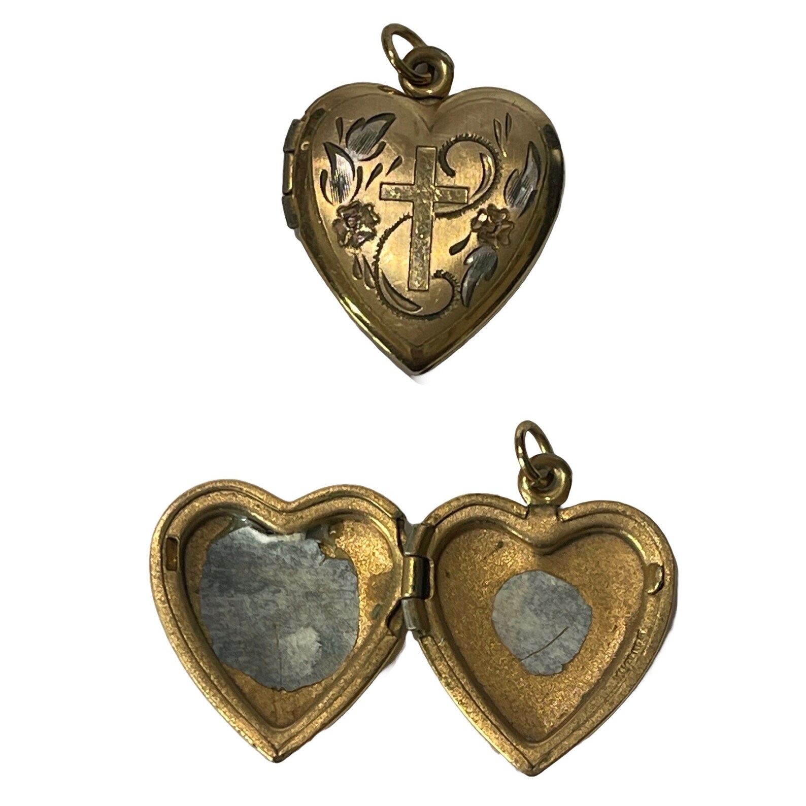 Vintage Heart Shaped Gold Filled Locket Pendants fine Vintage Era ...