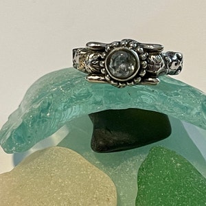 Mermaid Merman Couple Ring With Choice of Gemstone- Sterling Silver ...