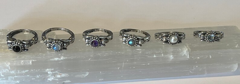 Mermaid Merman Couple Ring With Choice of Gemstone Sterling - Etsy