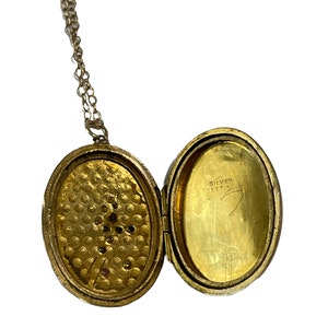 Antique Dove Locket - Art Nouveau Gold Filled Simulated Diamond ...