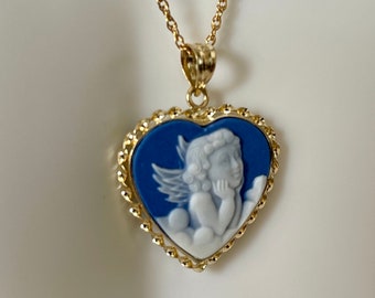 Angel Cameo Pendant - Etsy