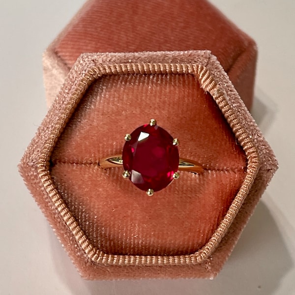 Large Ruby Ring - Etsy