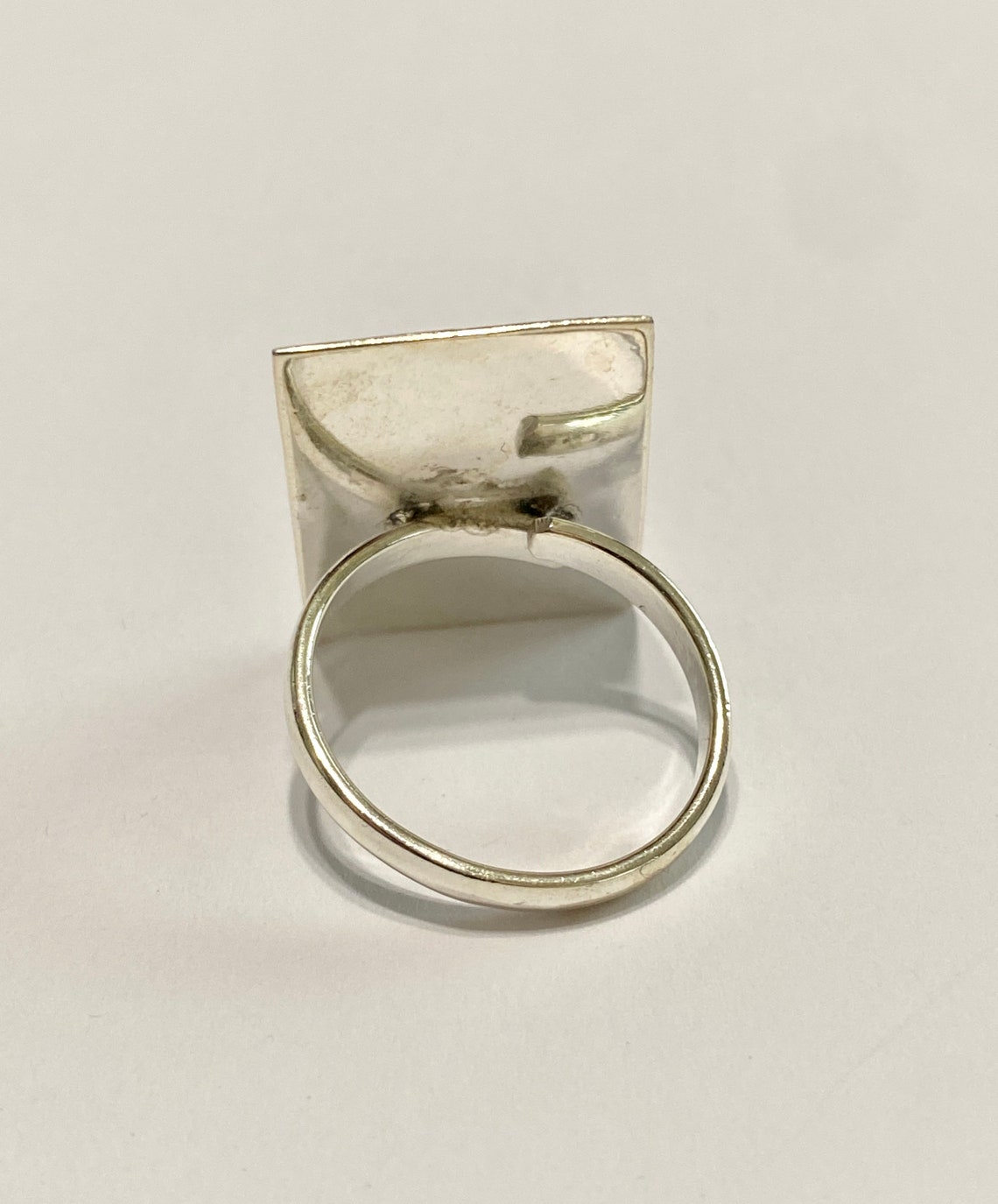 Large Abalone Shell Ring-vintage Mexico Sterling Silver | Etsy