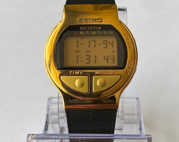 Rare Vintage Seiko Receptor Message Watch Gold Tone ALL ORIGINAL - Etsy