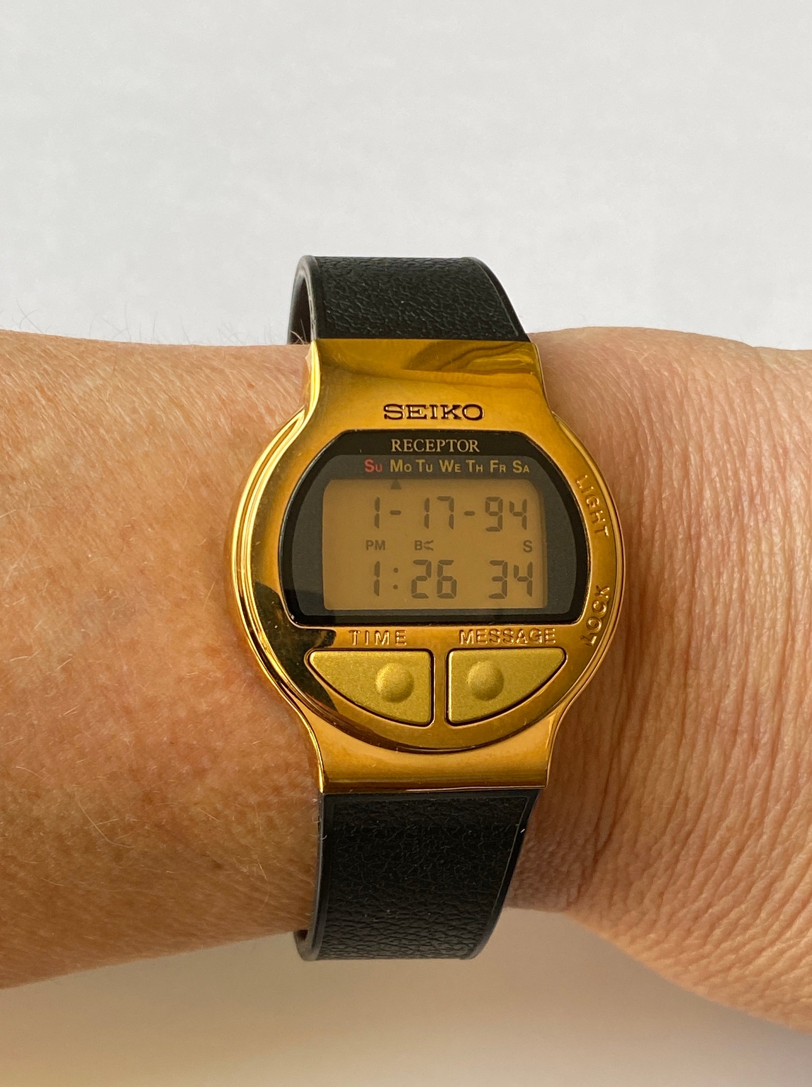 Rare Vintage Seiko Receptor Message Watch Gold Tone ALL ORIGINAL - Etsy