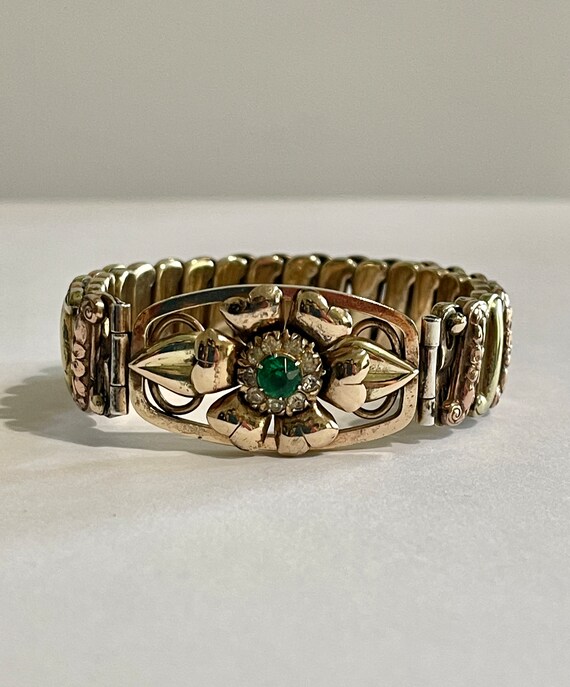 Vintage Expansion Bracelet Retro 12k Yellow & Rose Gold - Etsy