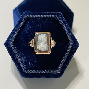 Antique Cameo Ring Etsy