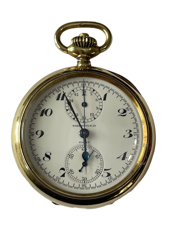 Rare 14K Yellow Gold Heuer/Rose Watch Co. 10494 Chron… - Gem