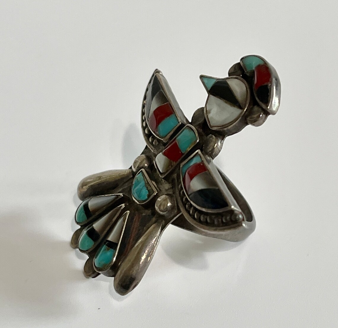 Zuni Thunderbird Ring Vintage Mid Century 60's - Etsy