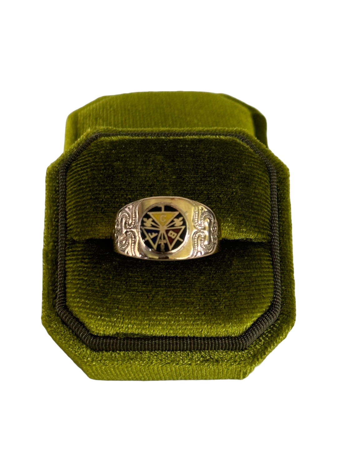 Antique Ostby & Barton's Knights of Pythias 10k Rose Gold and Enamel ...