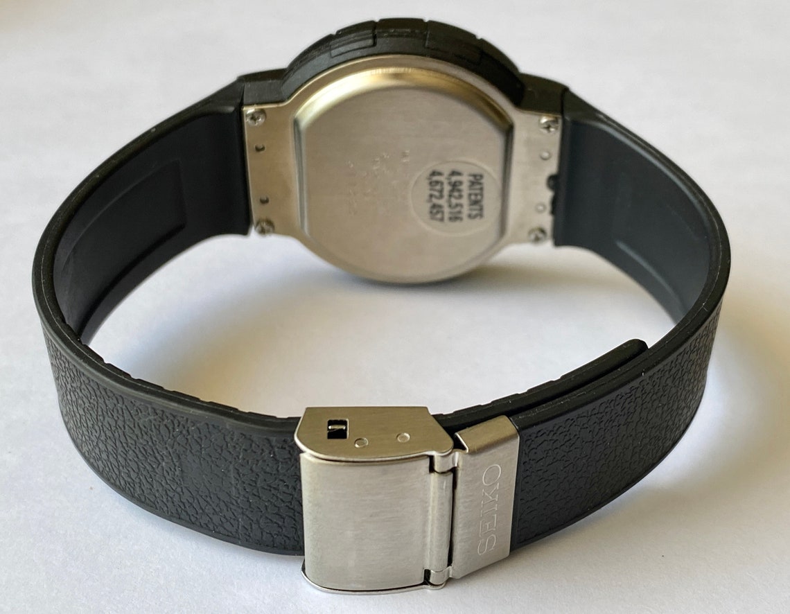 Rare Vintage Seiko Receptor Message Watch Black & Gold Tone | Etsy