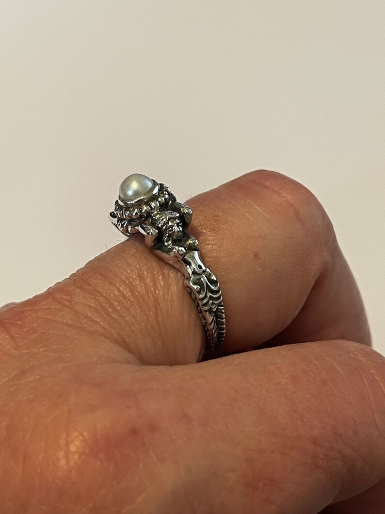 Mermaid Merman Couple Ring With Choice of Gemstone Sterling - Etsy