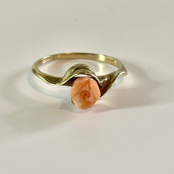 Carved Shell Ring - Etsy