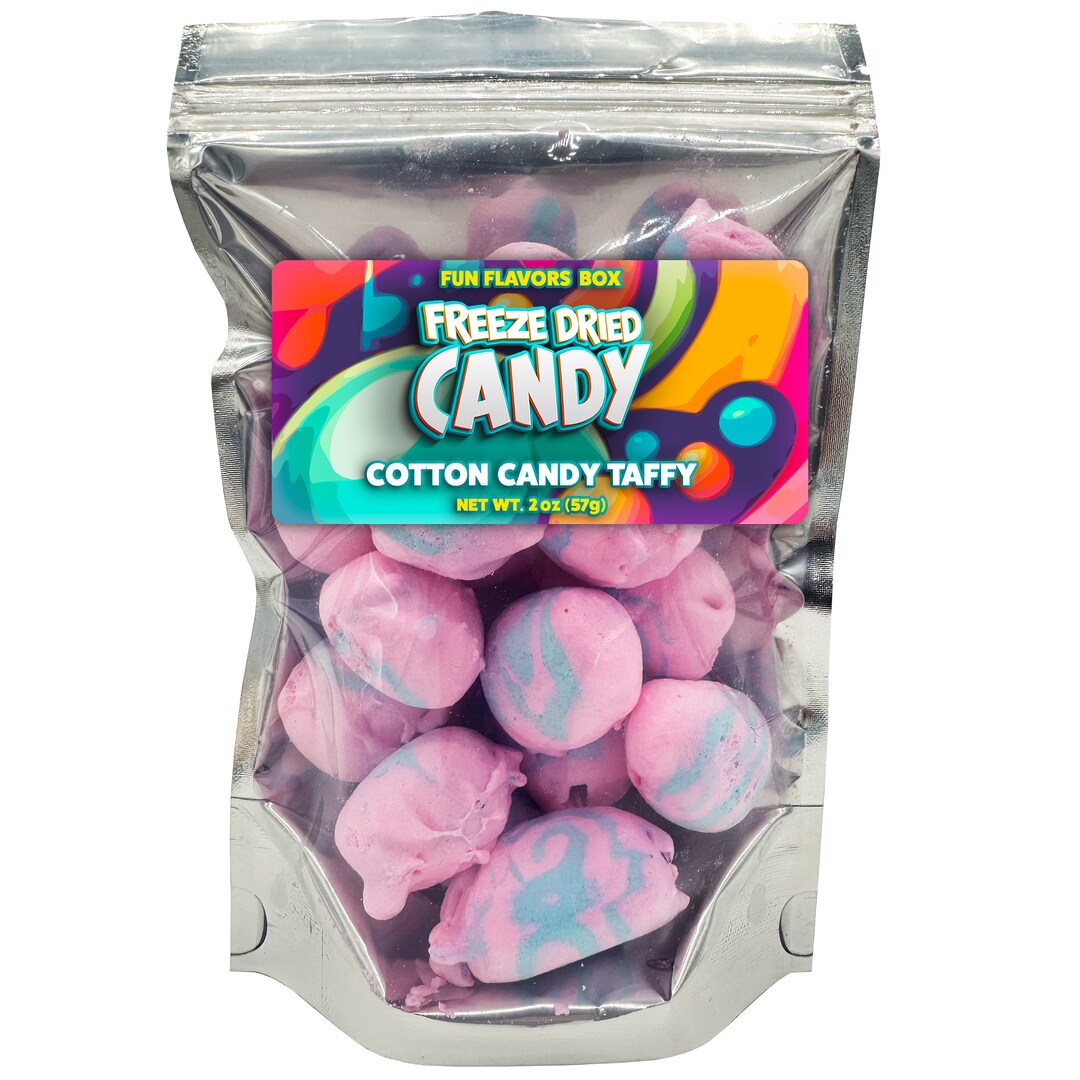 Freeze Dried Cotton Candy Taffy Unique Exotic Crunch Treats Space Party ...