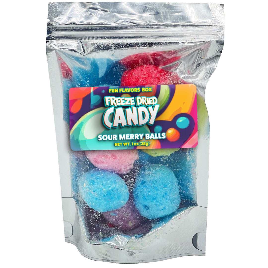 Freeze Dried Candy Sour Merry Balls Variety Pack Crispy Treats - Etsy