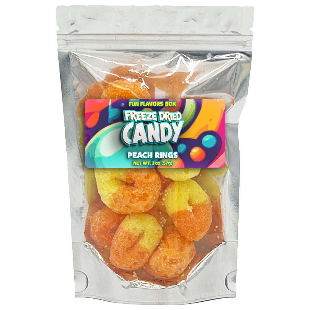 Freeze Dried Candy Peach Rings Crispy Treats, 2 Oz - Etsy