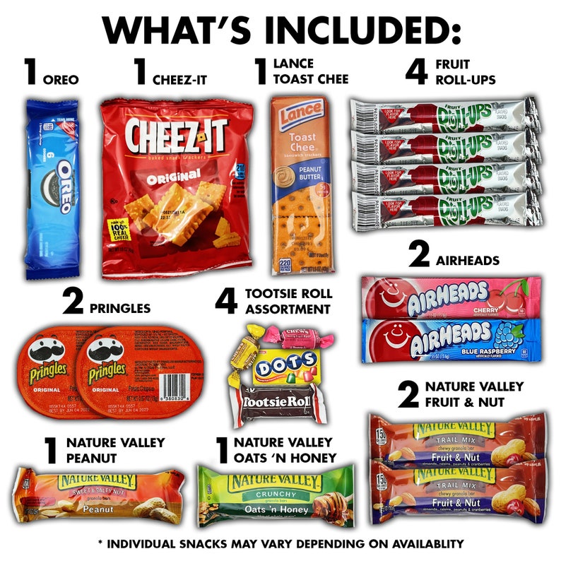 Favorites Deluxe Snack Box and Fidget Popper Care Package 50 - Etsy