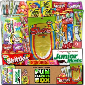 Kid Candy Gift Box 60 Count Variety Pack Sweet Treats, College Student ...