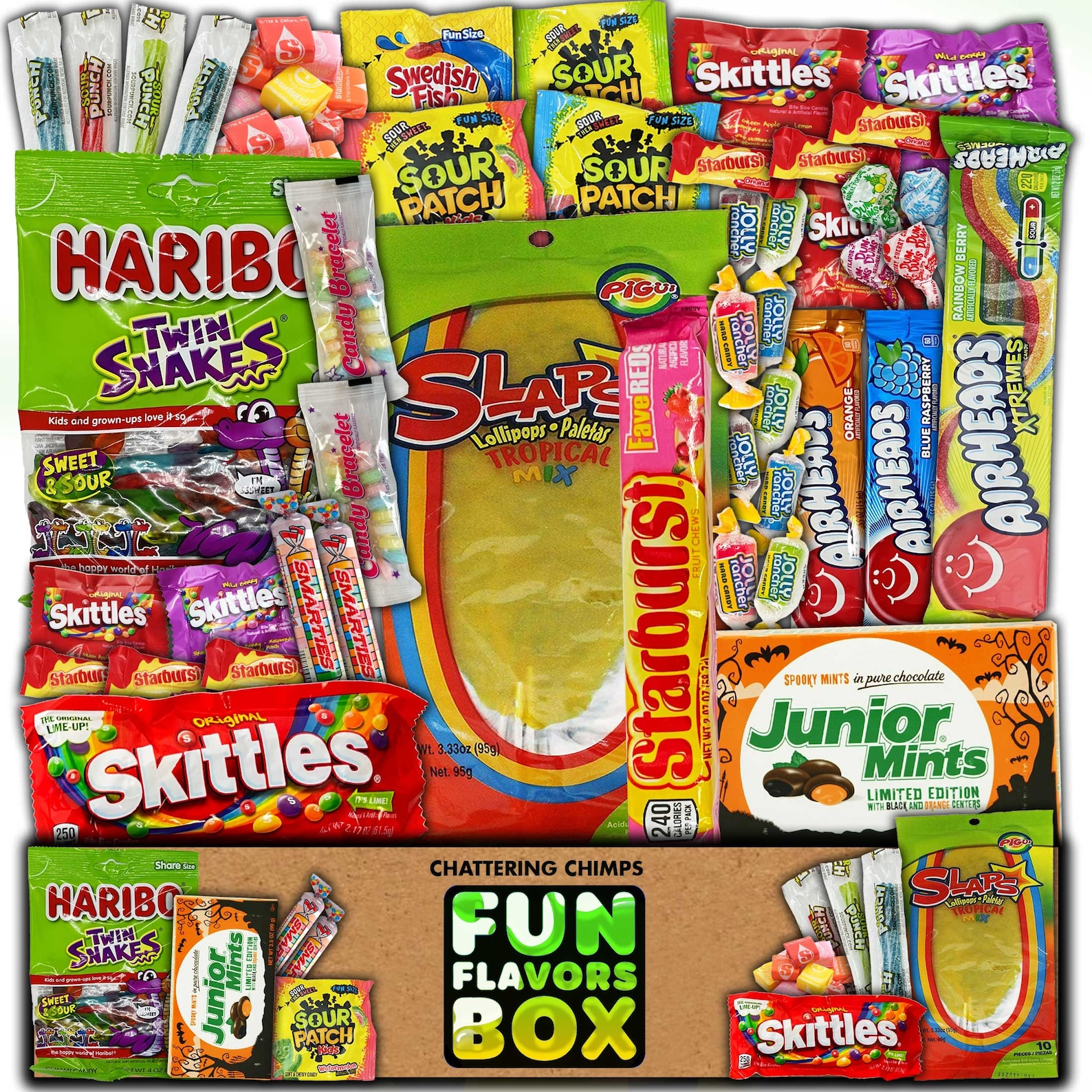 Kid Candy Gift Box 60 Count Variety Pack Sweet Treats College - Etsy