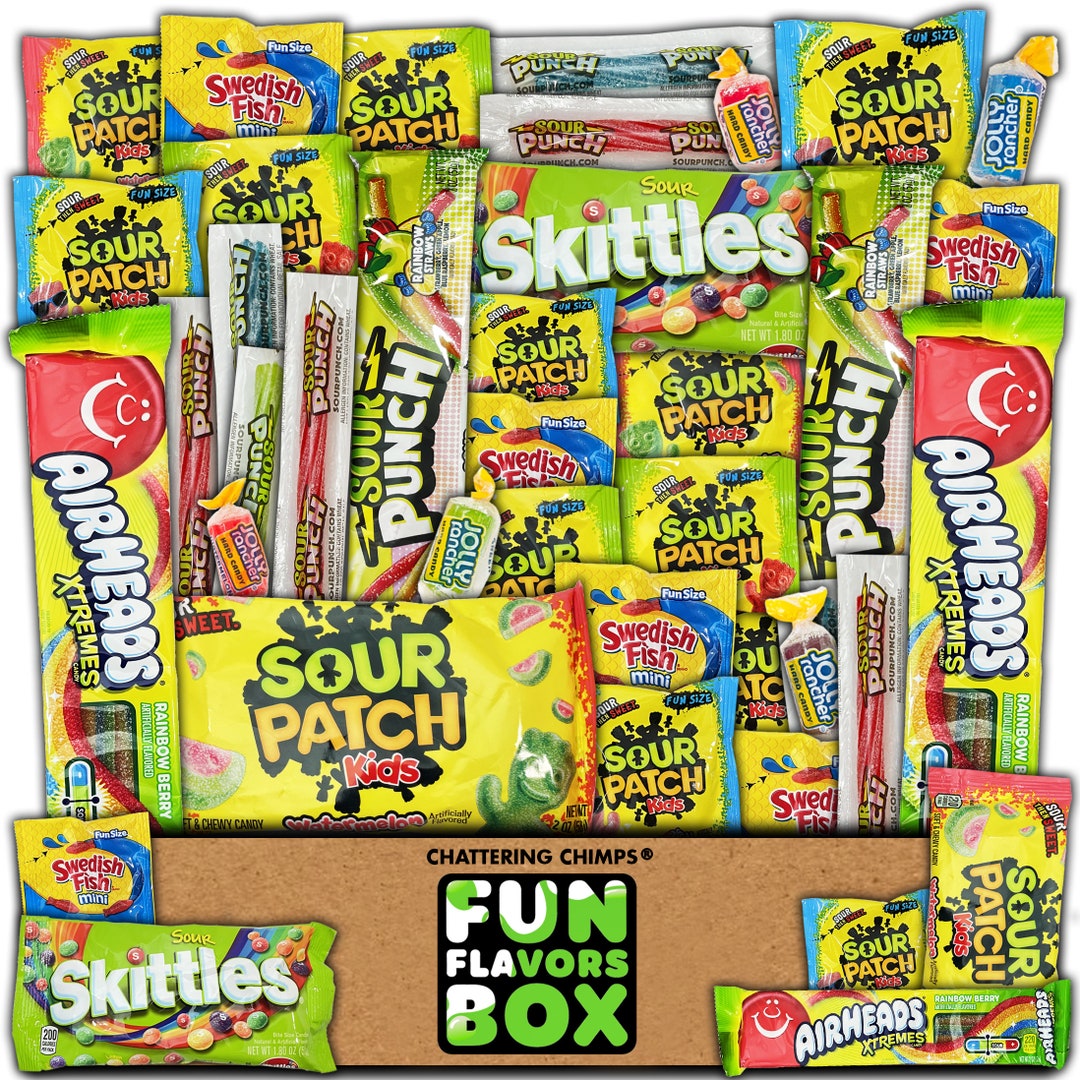 Sweet and Sour Candy Send a Gift Snack Gift Box Kids Snack Box 30 Count ...