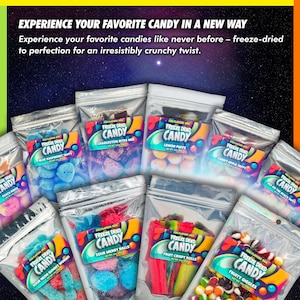 Freeze Dried Candy Space Rocks, Crunchy Gummy Variety Pack (1 Oz) - Etsy