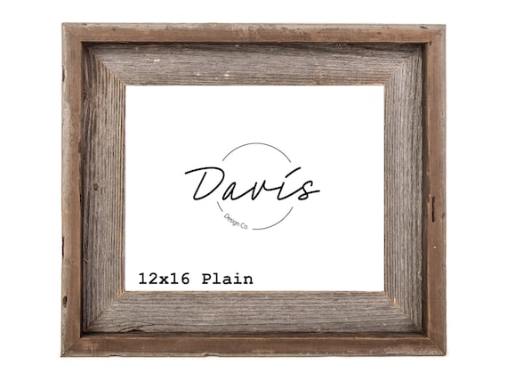 12 X 16 2 Plain Rustic Barnwood Barn Wood Frame - Etsy