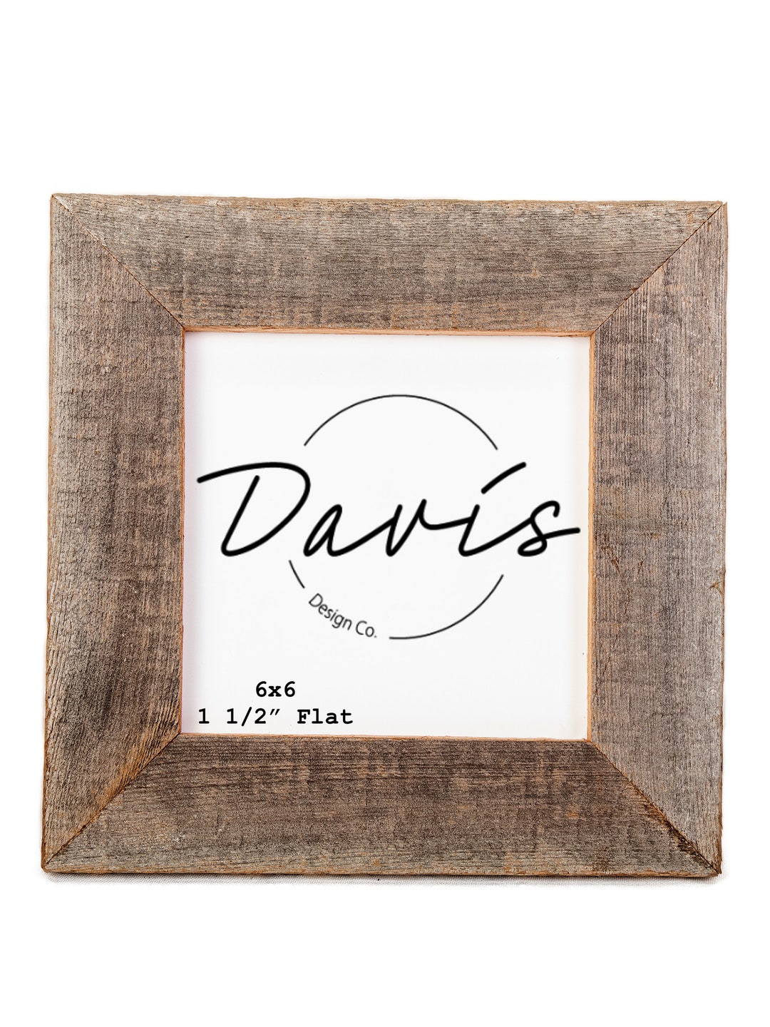 6x6 Rustic Wood Frame | Reclaimed Wood Picture Frame | Farmhouse Decor ...