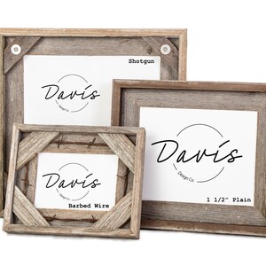 11 X 14 Shotgun Frame Rustic Barnwood Barn Wood Frame Weathered ...