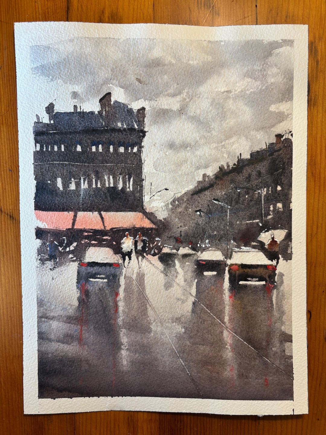 Original Watercolor Painting “paris #3” - 9x12 - Etsy