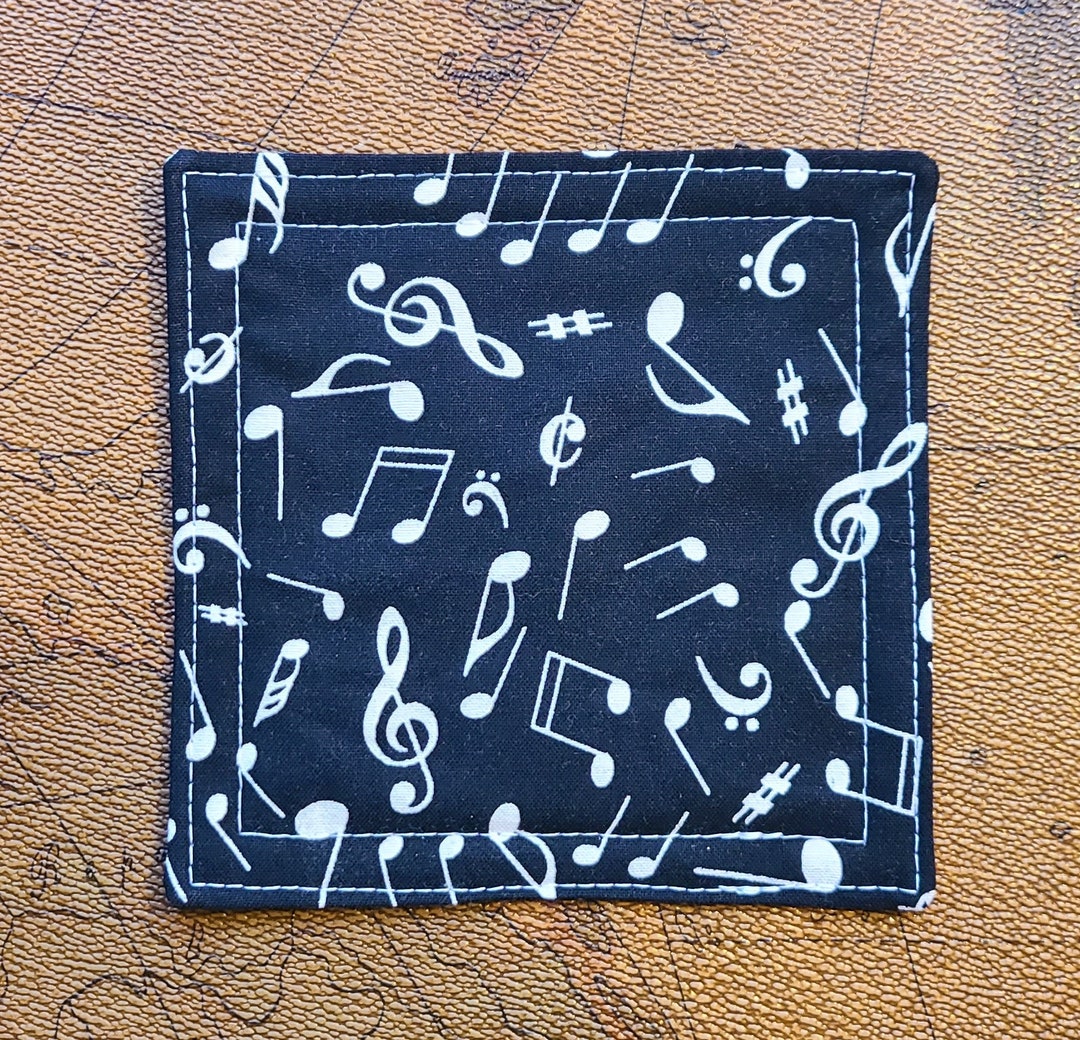 Musical Notes Coaster Four Pack-music Coasters-musician - Etsy
