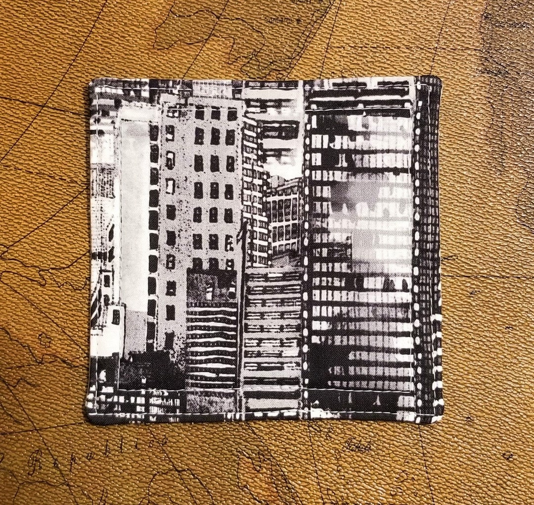 Urban Architecture Coaster Four Pack-skyscraper Coasters-modern City ...