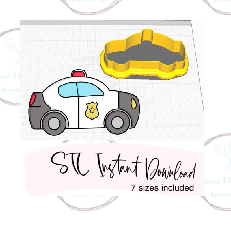 Police Car Cookies - Etsy