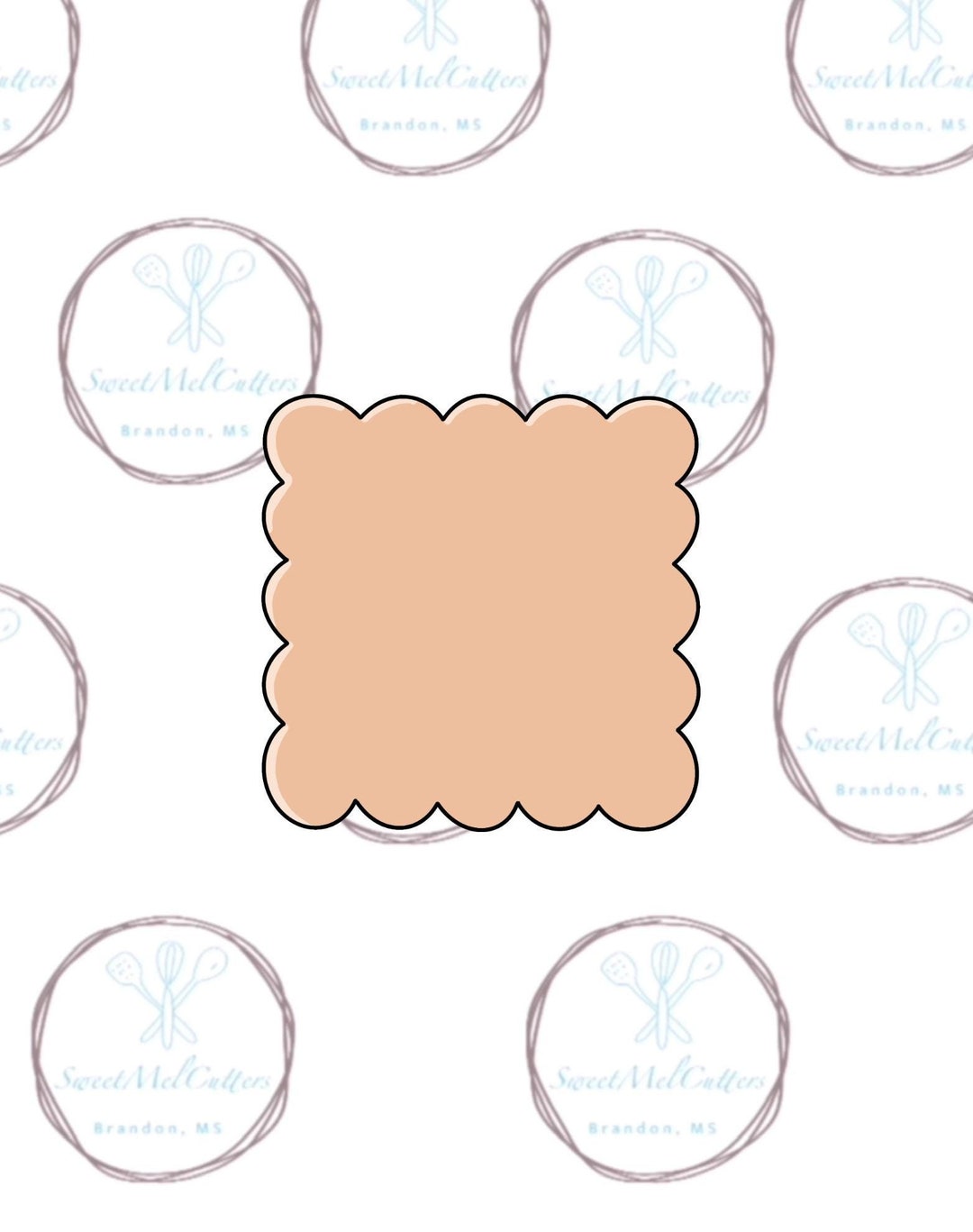 Curvy Square Cookie Cutter - Etsy