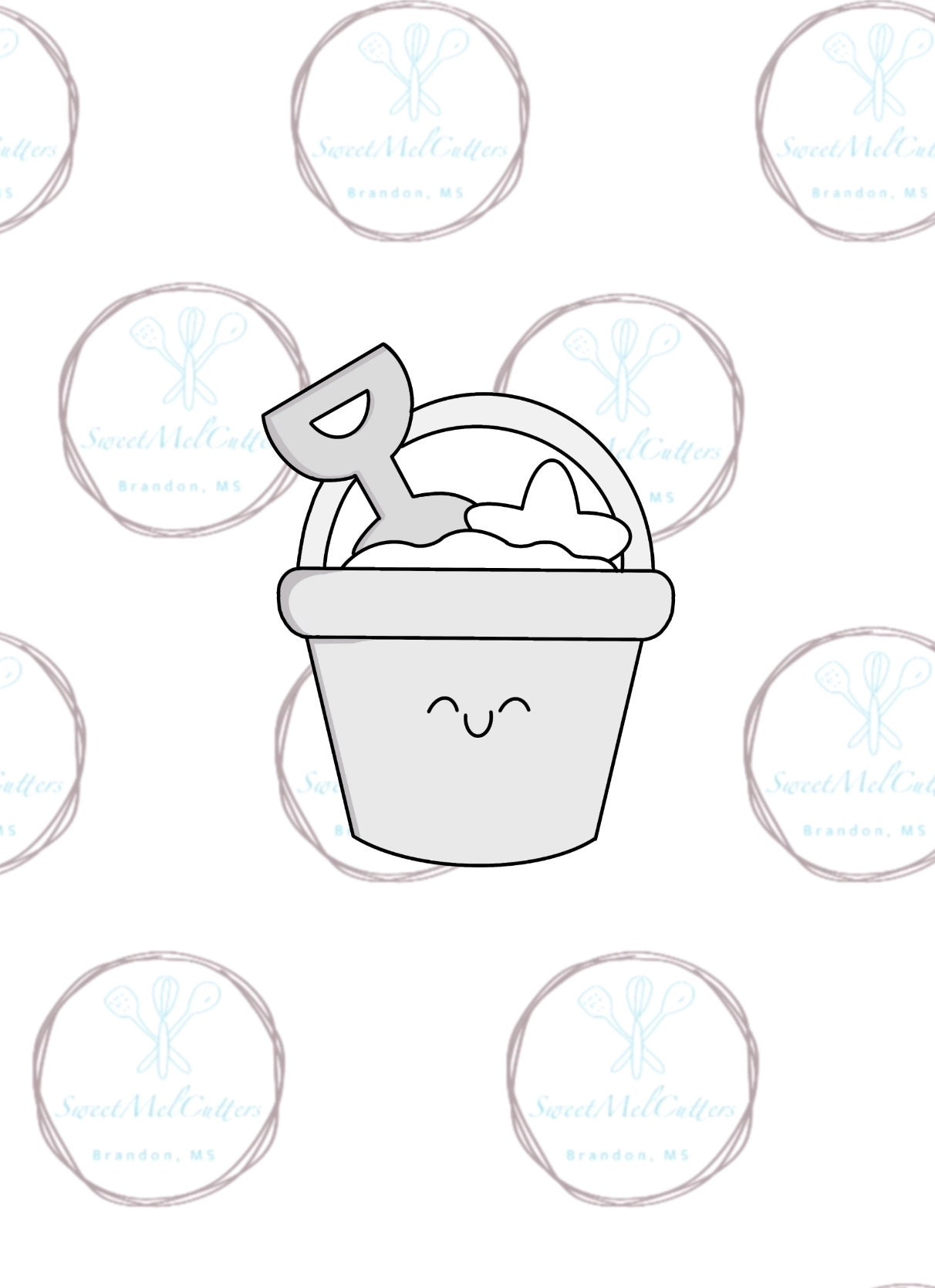 Sand Bucket Cookie Cutter STL Instant Digital Download - Etsy