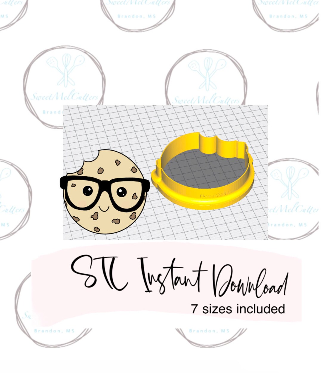 Smart Cookie Cookie Cutter STL File Instant Download - Etsy